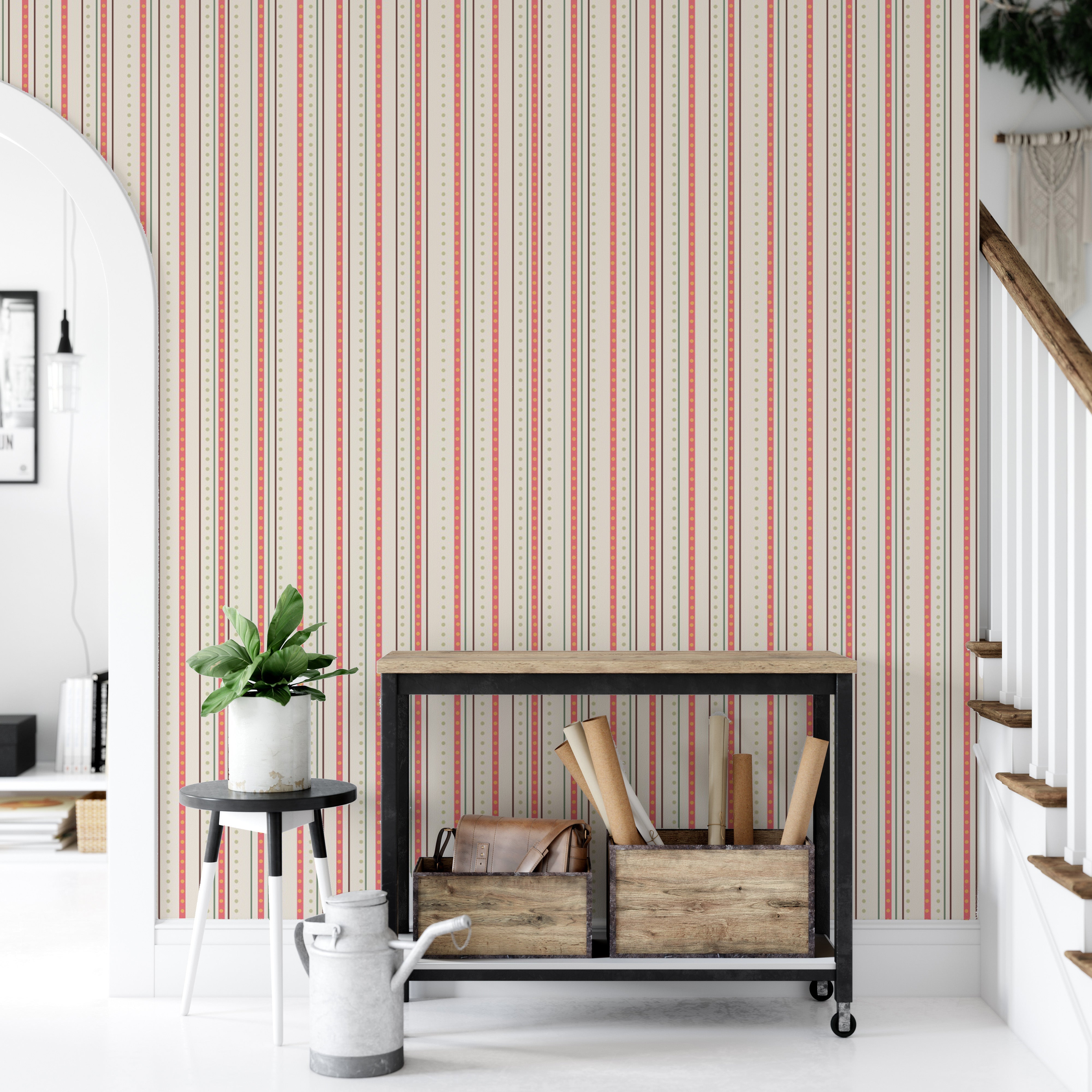 Striped Wallpaper - Vertical and Horizontal Stripes | Giffywalls