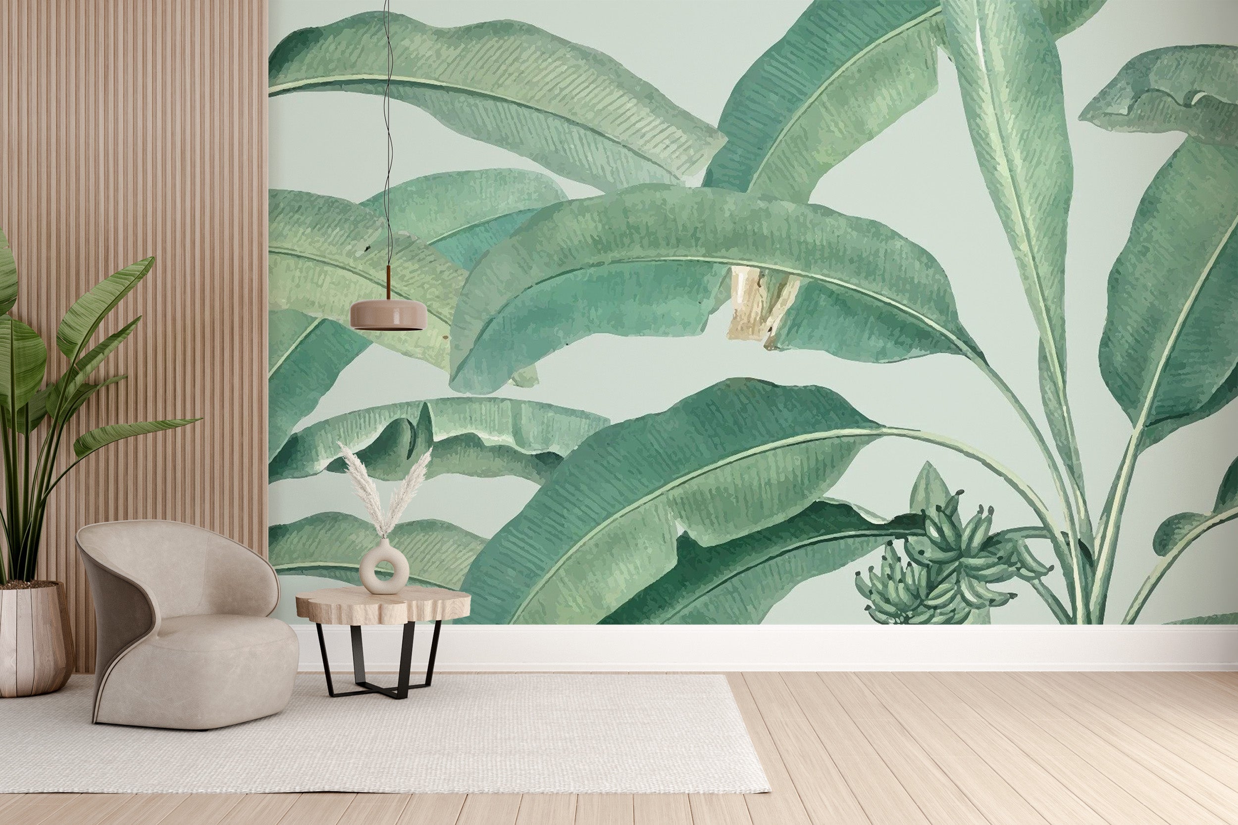 Leaves Wallpaper – Nature-Inspired Wall Murals – Giffywalls
