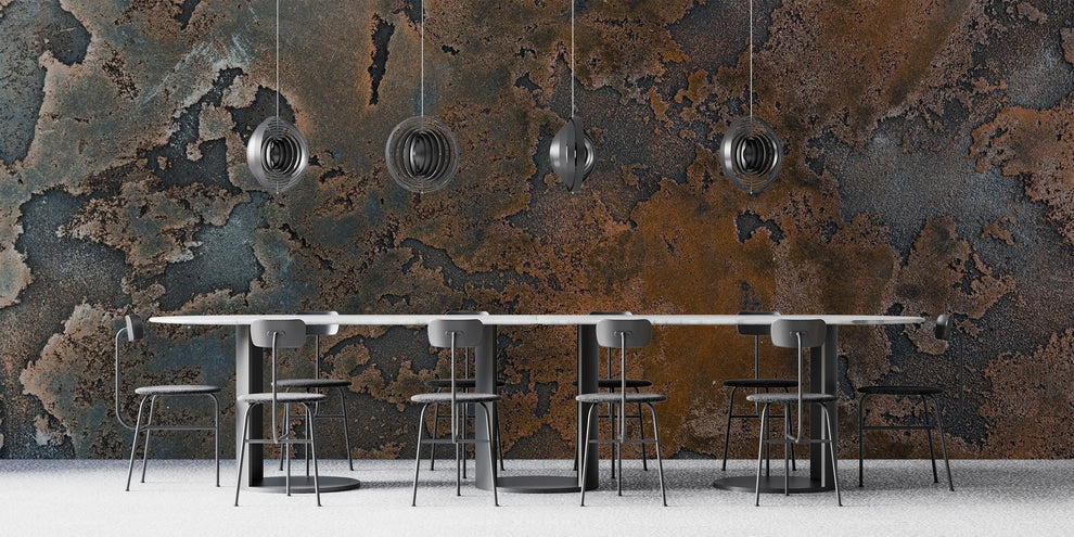Premium Rusty Metal Wallpaper Mural with 100% Pure Materials