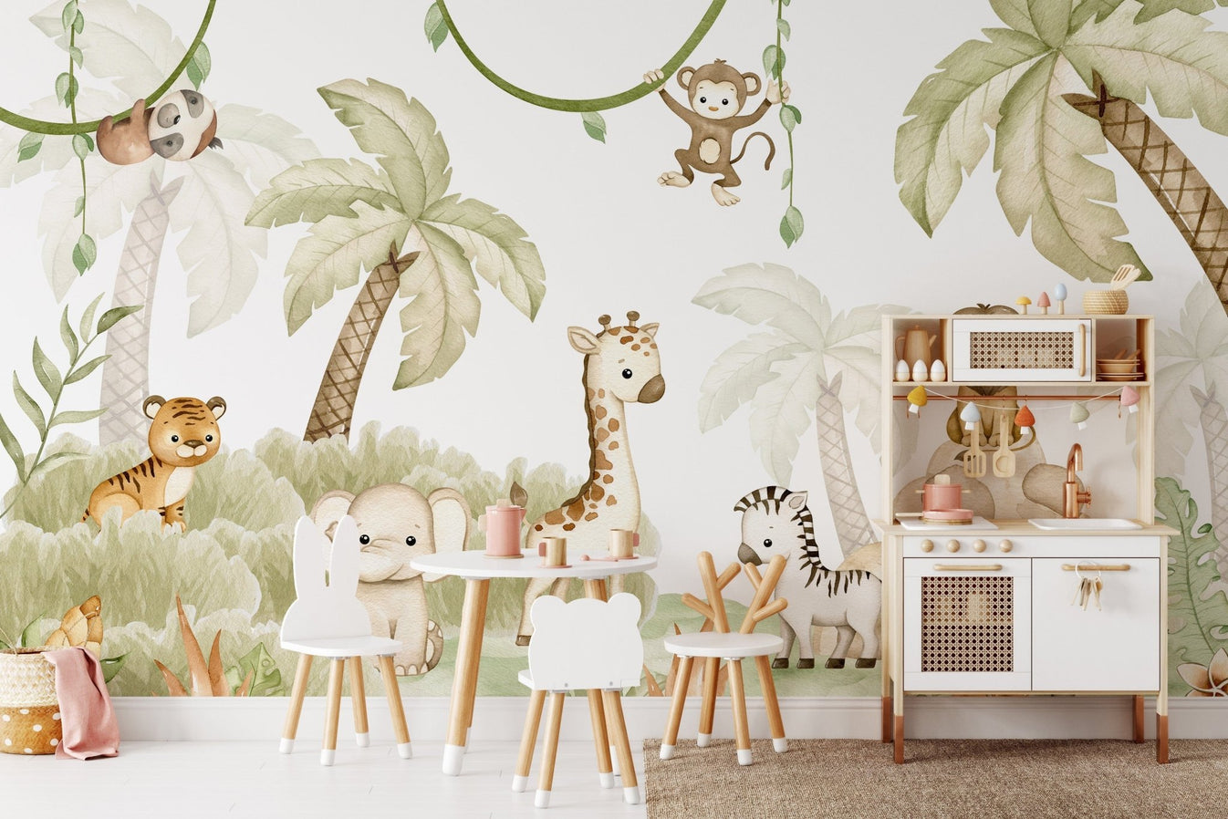 Whimsical Wildlife: Picture Perfect Baby Animal Safari Murals