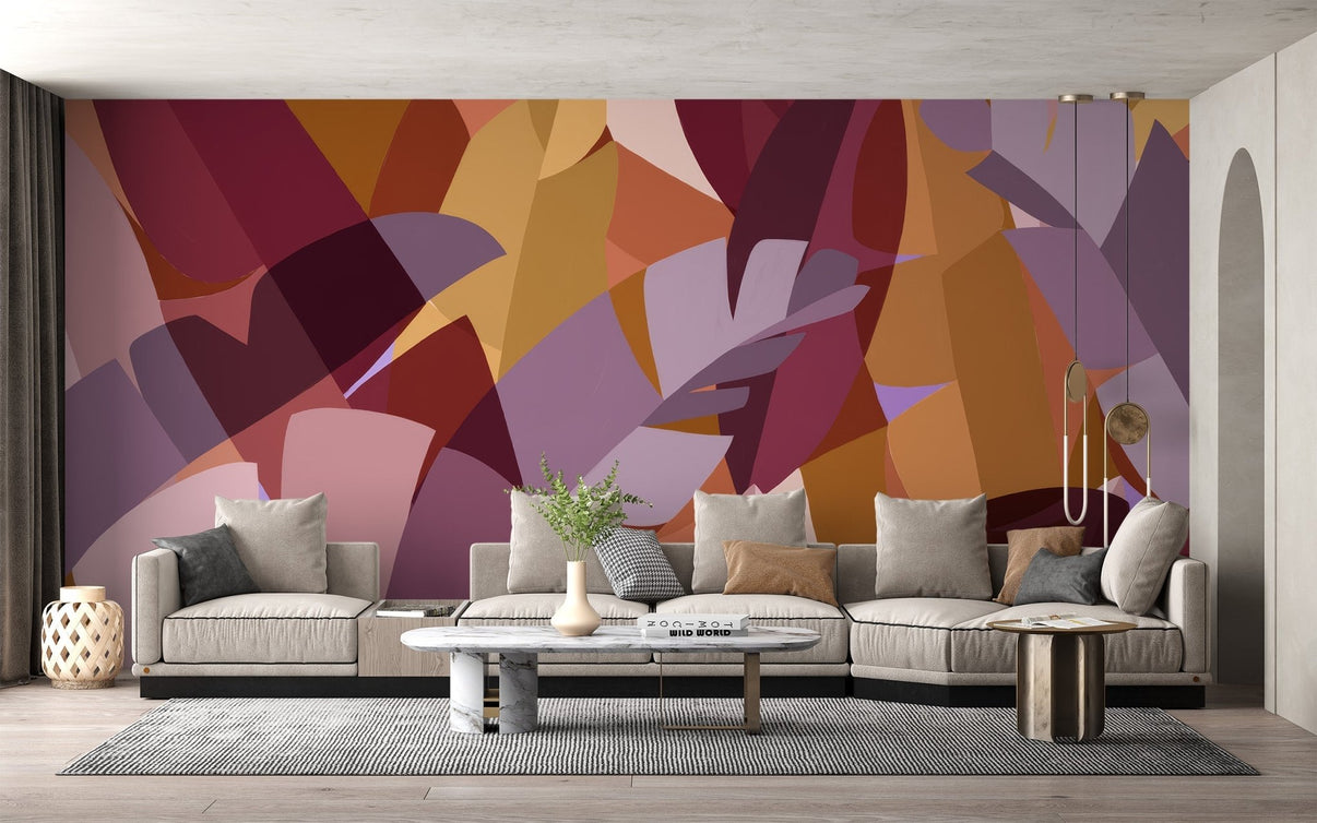 Buy Cubist Foliage Leaves Wallpaper Freshen Up Your Walls