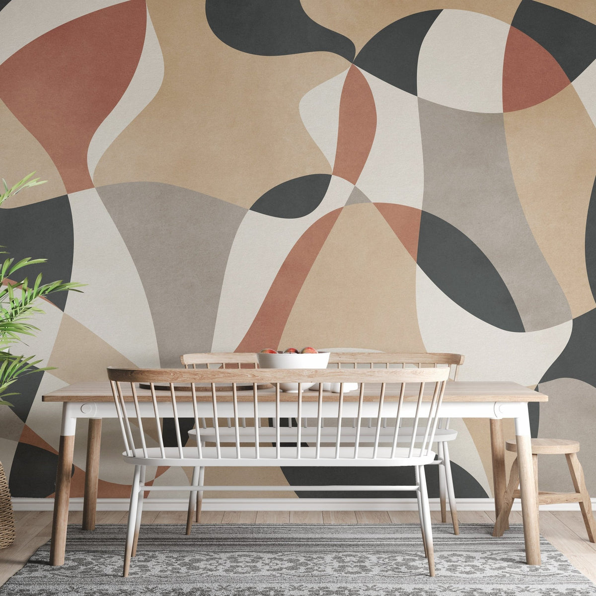 Geometric Abstract Art Pattern Wallpaper Wall Murals in India