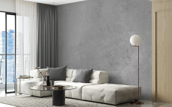 Industrial Gray Colored Texture Wall Decor Wallpaper Murals