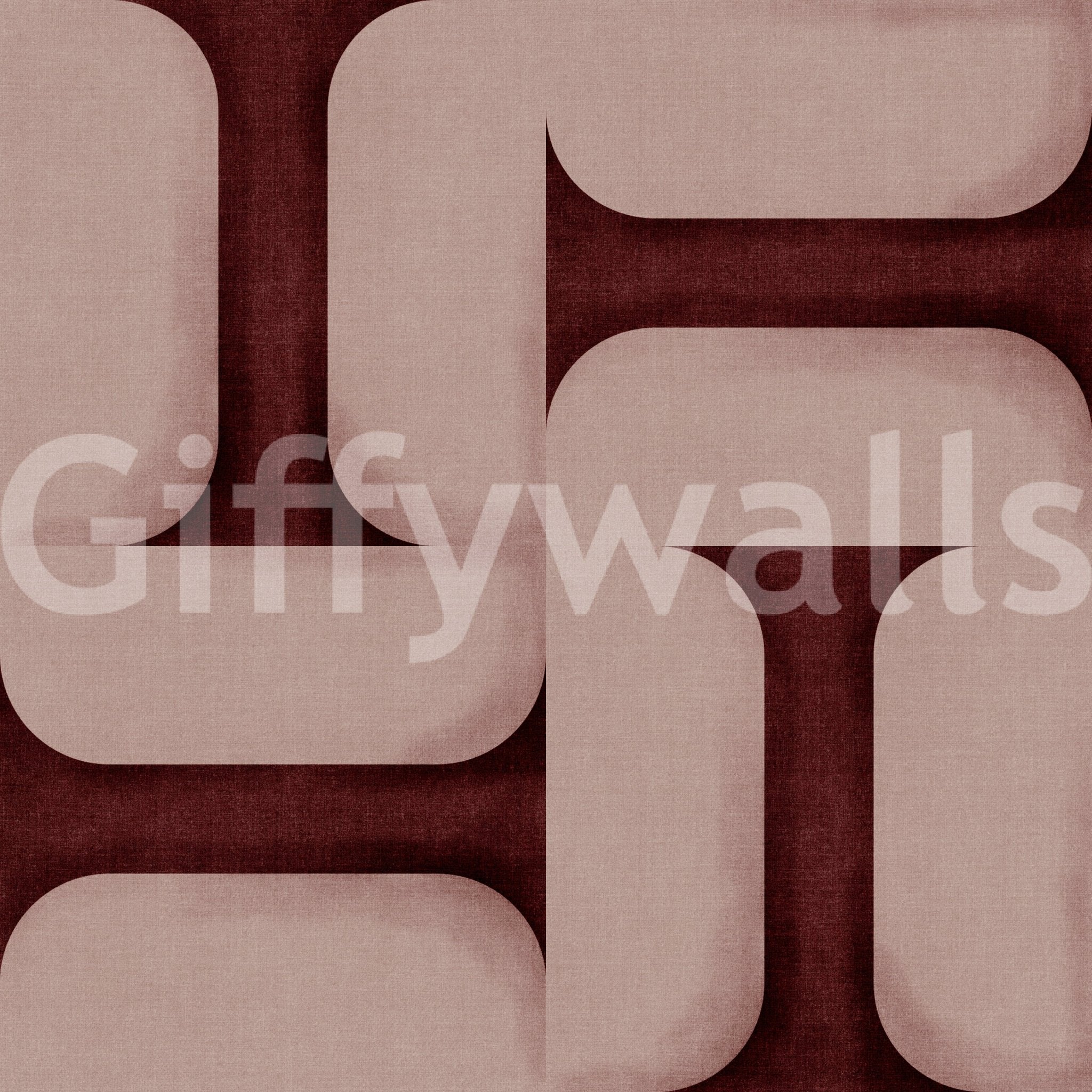 Modern Textured Tiles Wine Wallpaper for Elegant Interiors