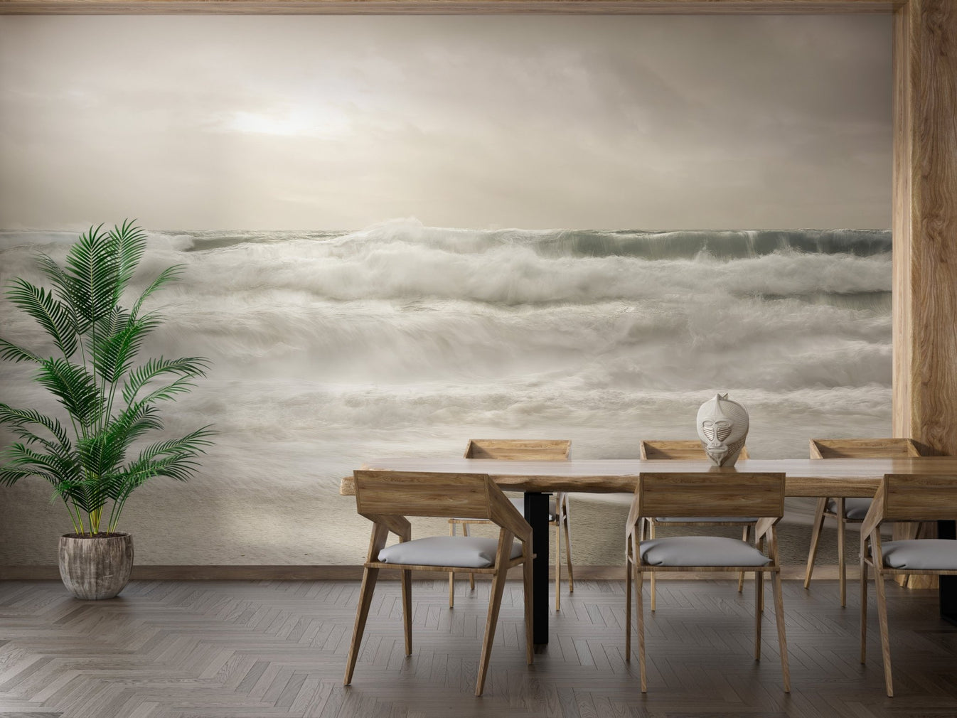 Get Enchanting Beach Wallpaper - Ocean Waves Mural Luxury