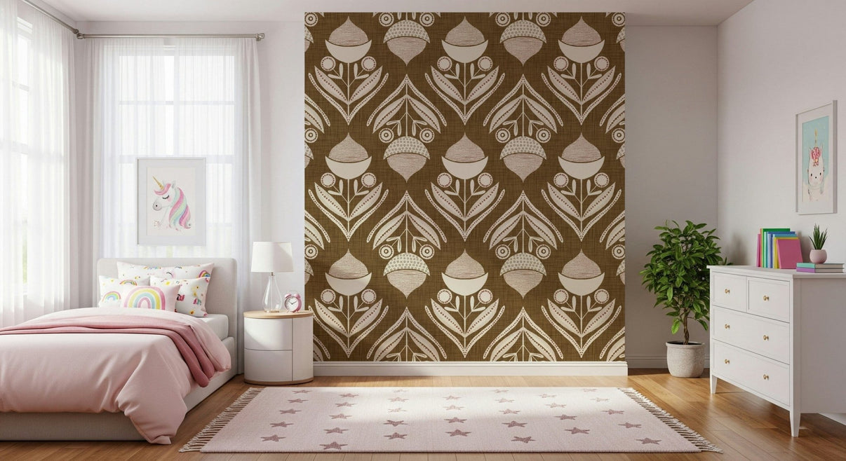 Rustic Floral Wallpaper