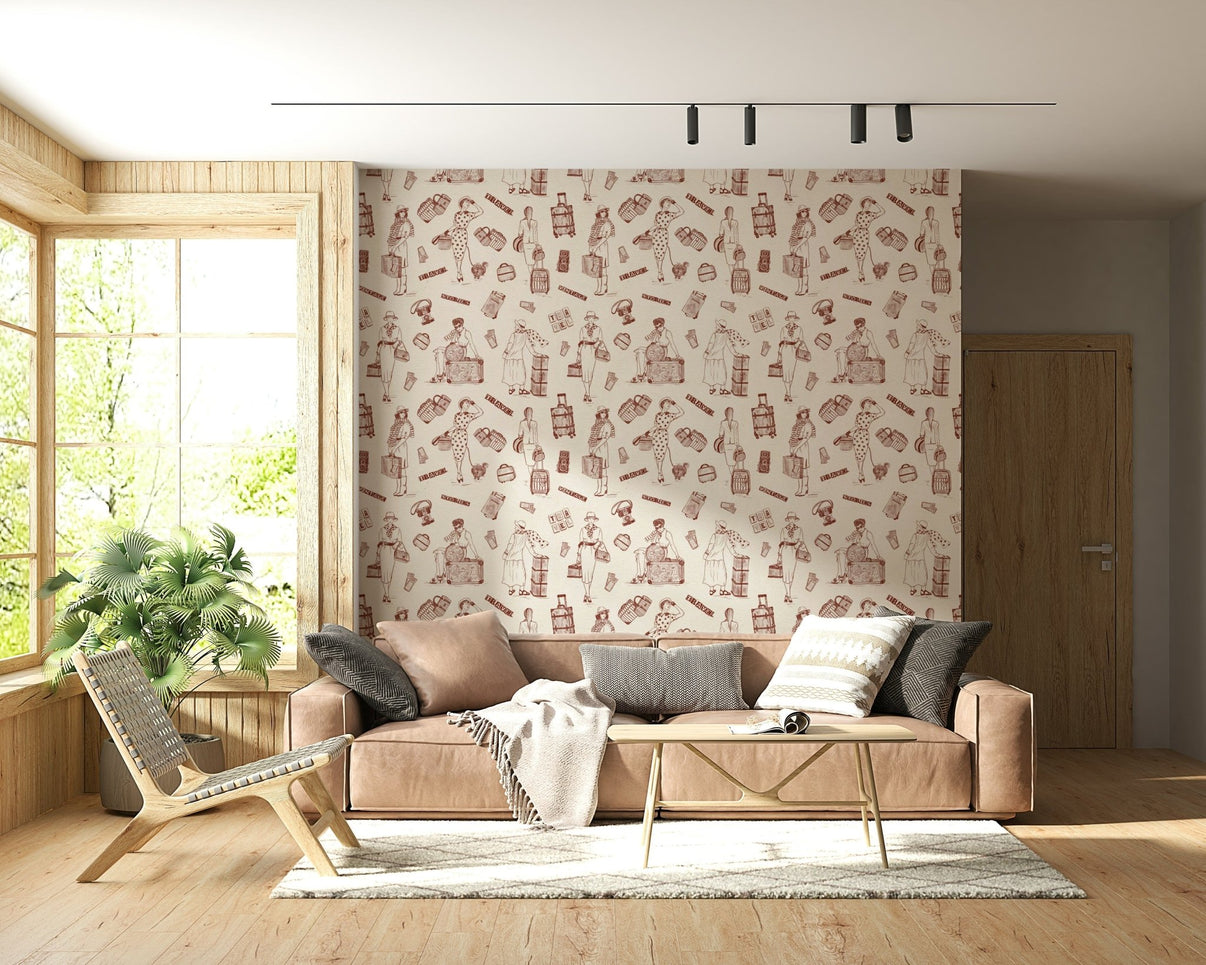 Timeless Tales Wallpaper | Classic Narrative Wall Decor