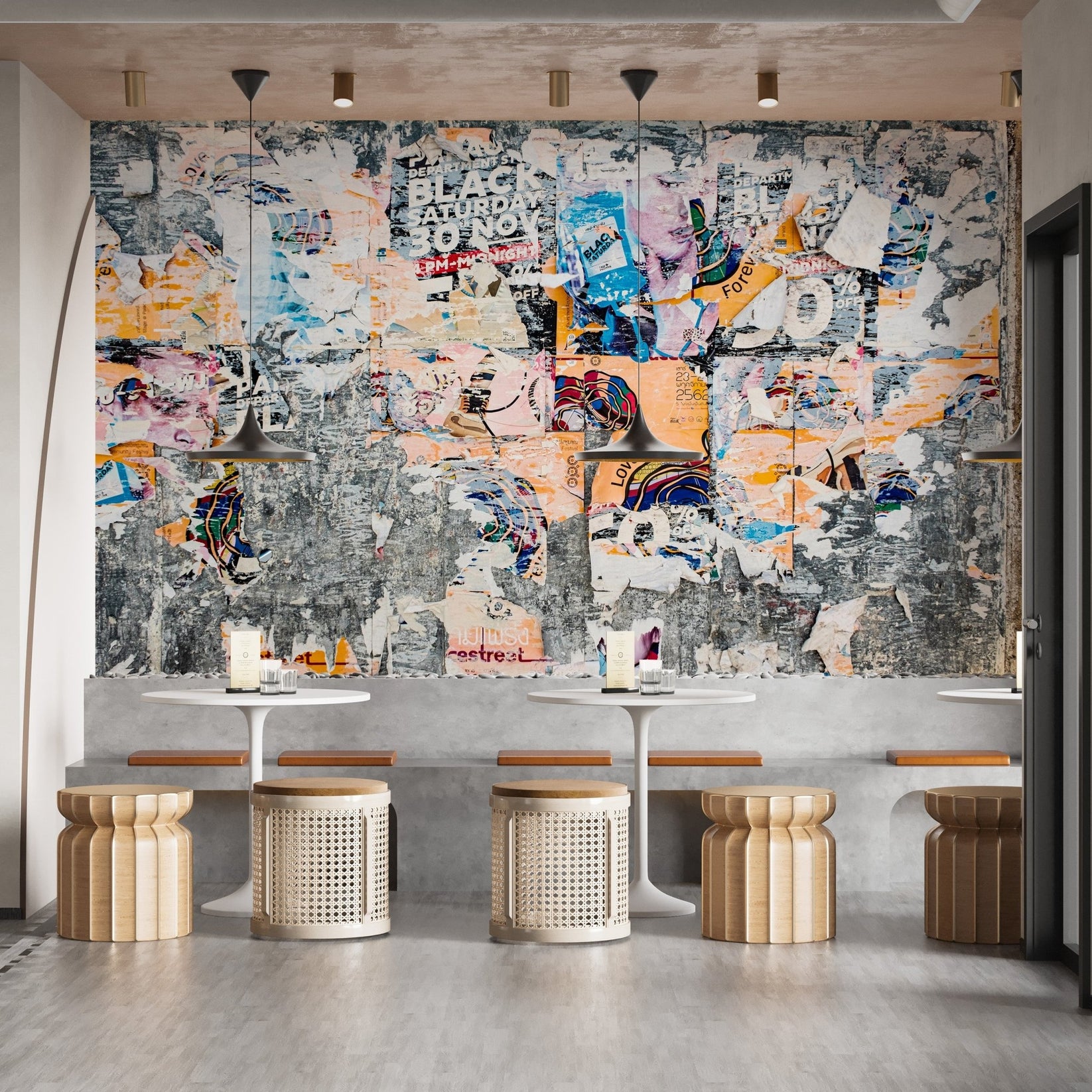 Unique Abstract Poster Mural - Urban Style | IN