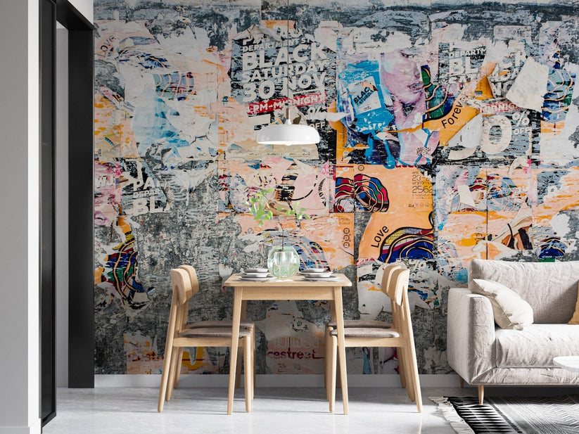 Unique Abstract Poster Mural - Urban Style | IN