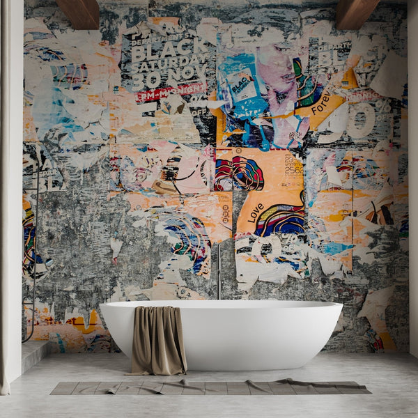Unique Abstract Poster Mural - Urban Style | IN