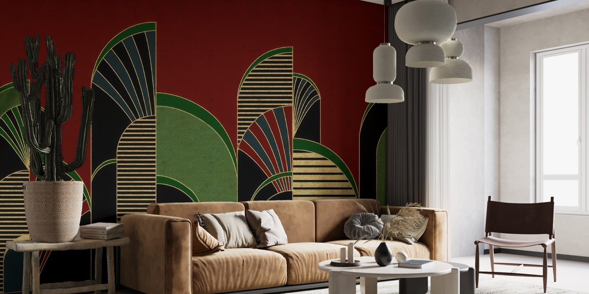 Secure Unique Art Deco Wall Mural for Archway Aesthetics