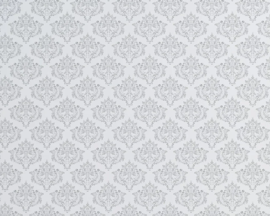 Stylish White Grey Damask Wallpaper for Modern Homes